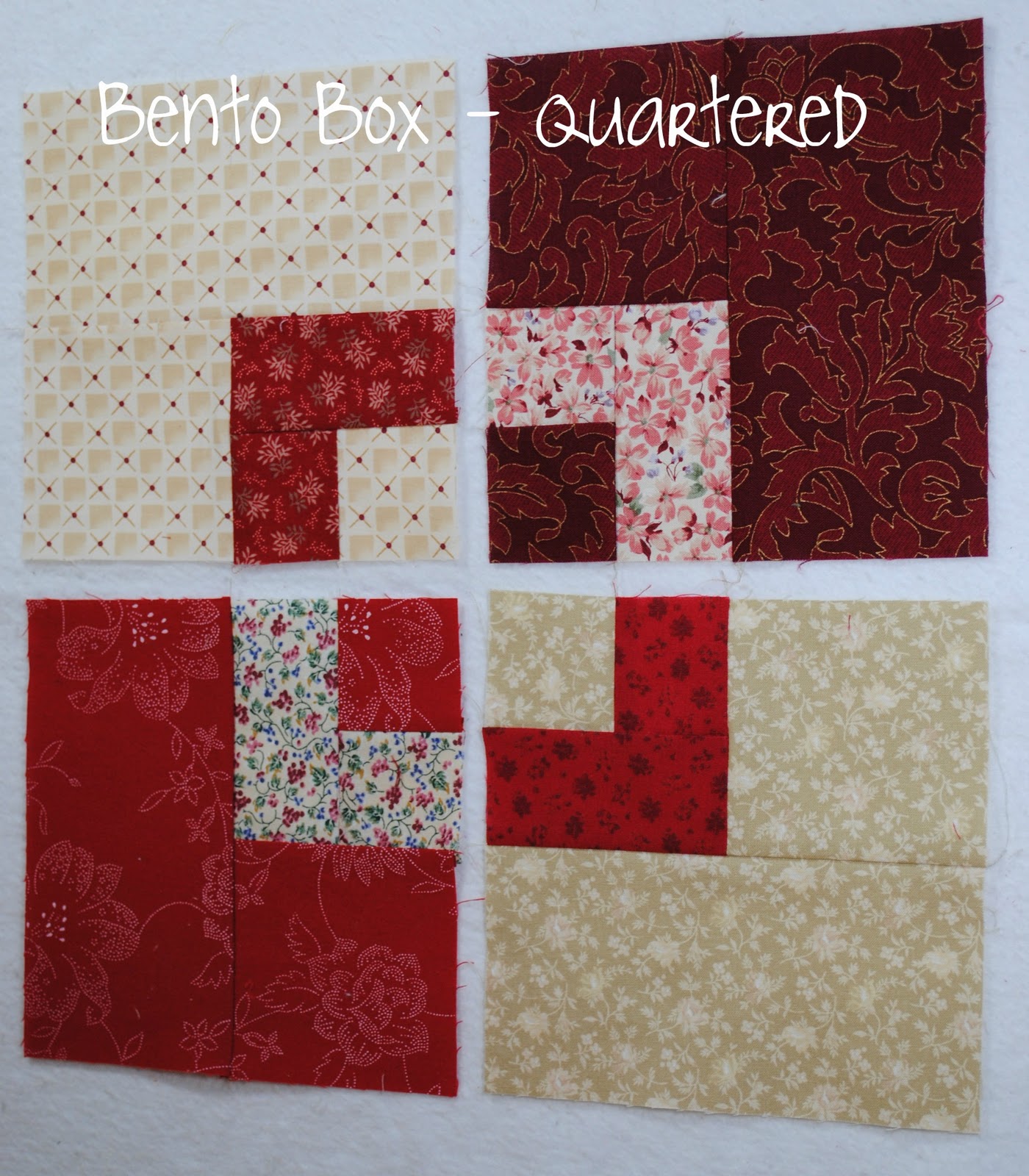 Scrappy Bento Box Block - Tutorial