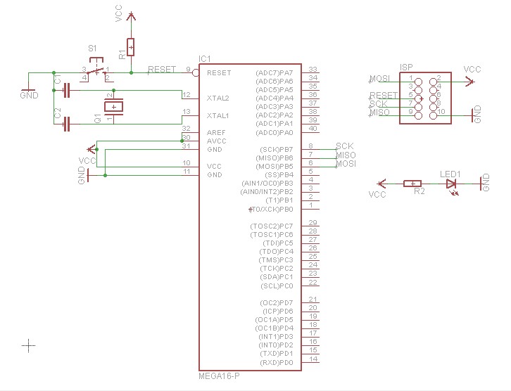 Cara Membuat Skematik Rangkaian Sistem Minimum Atmega16 Pakai Software ...