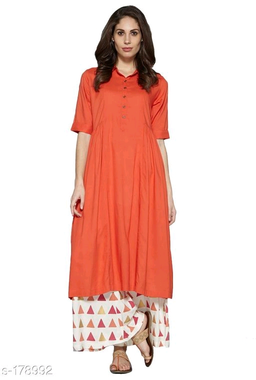 Long Solid Colored Kurtis @Price is variable COD avaialble, WHATSAPP no ...