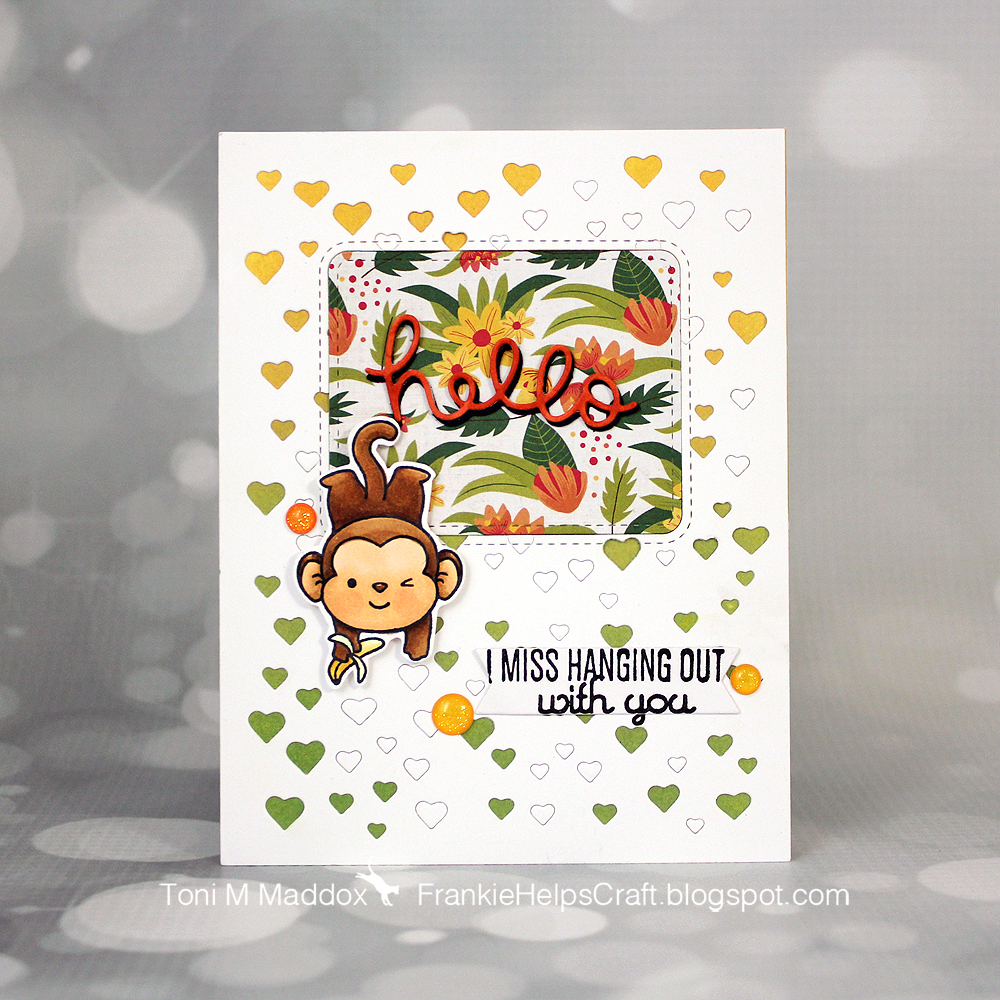 Frankie Helps Craft: Hello, Little Monkey