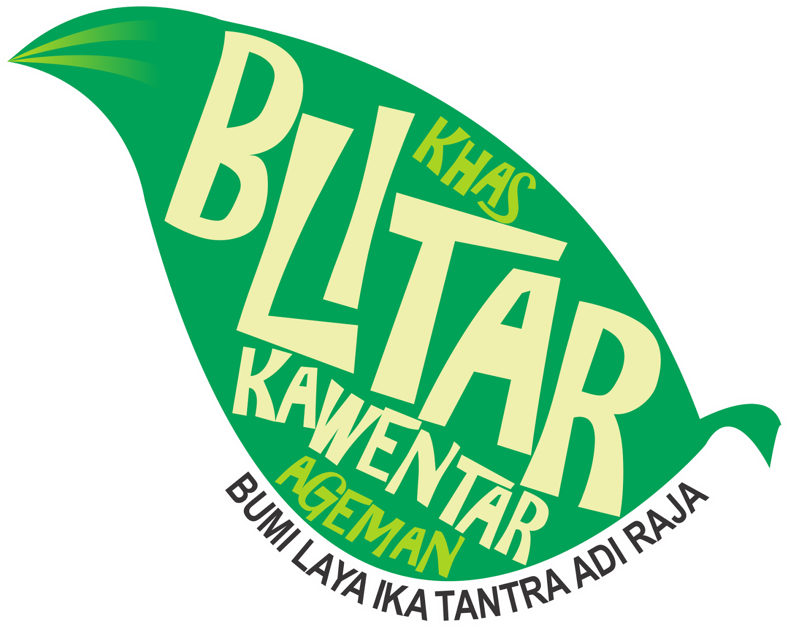 Design ikon oleh oleh Kabupaten Blitar