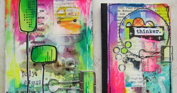 Snapping Monsters: My Other Creations: Notebooks using Paper Artsy Stamps