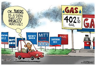 Analyzing Political Cartoons: Gas Prices Against Obama