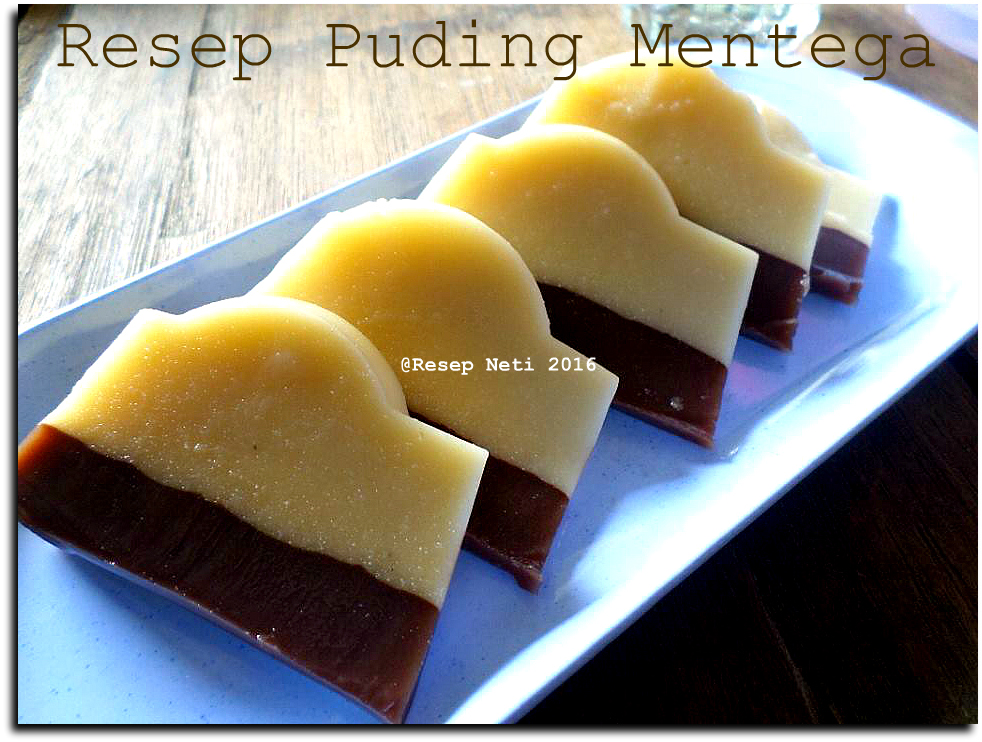 Resep Puding Lumut Lapis Mentega