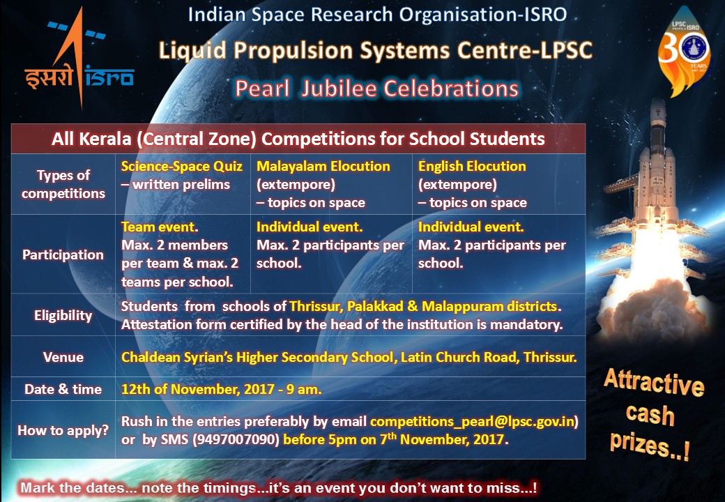 Liquid Propulsion Systems Centre All Kerala (Central Zone) Competitions ...