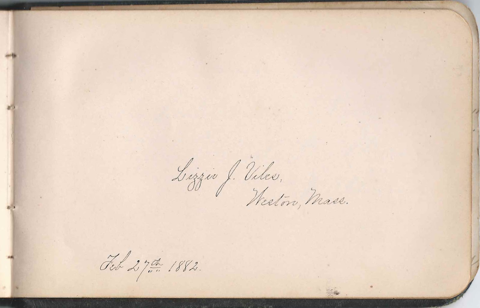 Heirlooms Reunited: 1880s Autograph Album of Anna Fessenden Norris of ...
