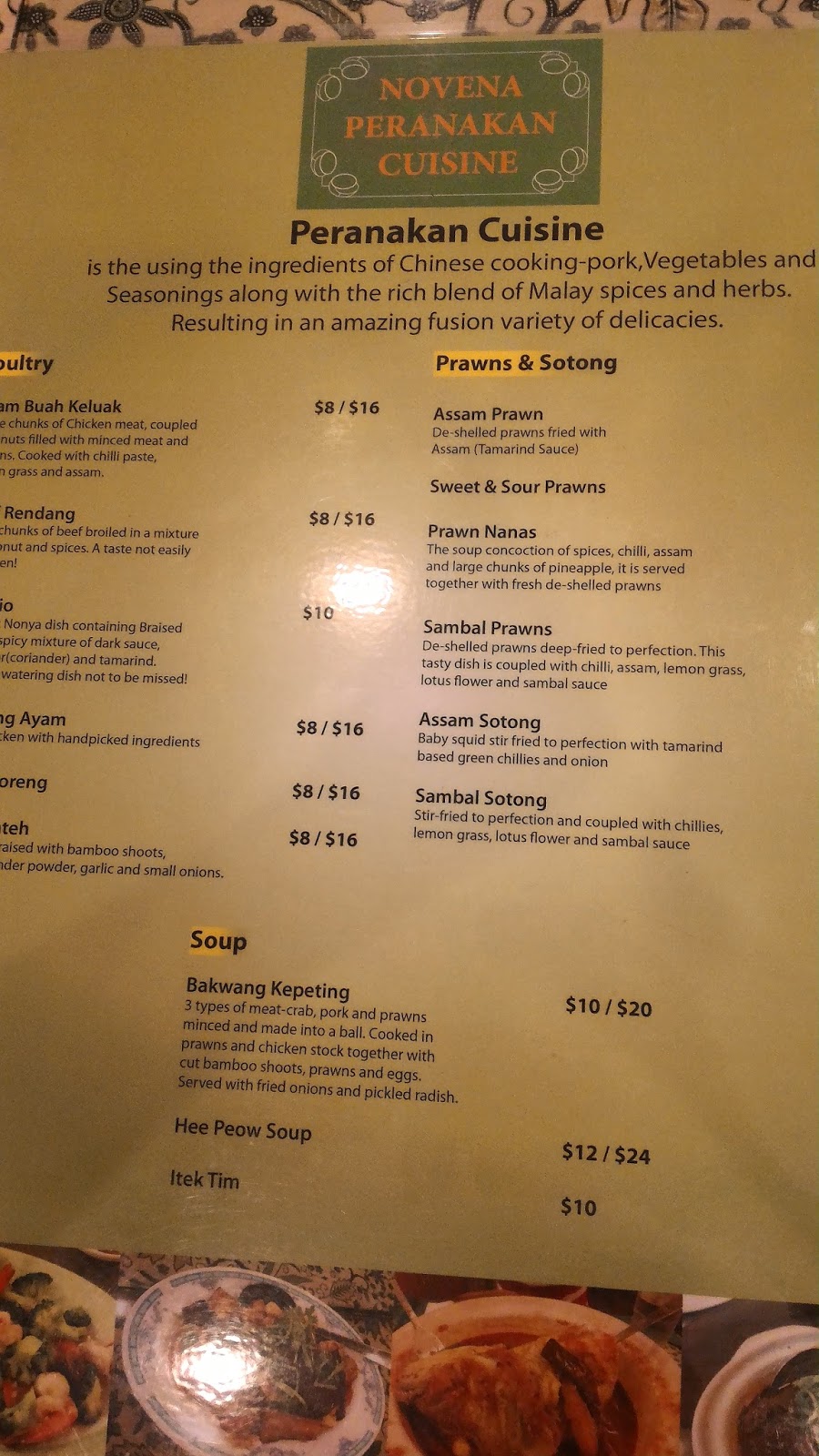 Leisure With Daddy B: Novena Peranakan Cuisine - Review