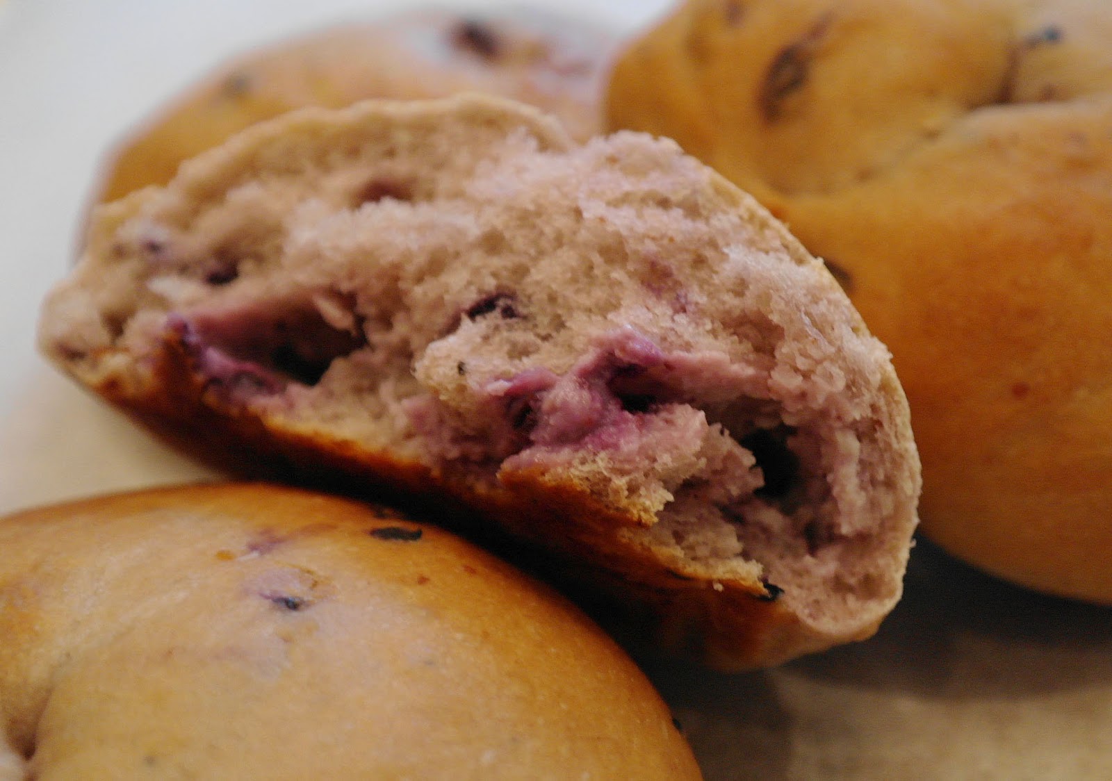 Sugary Tale: Blueberry Bun with Blueberry Cream Cheese