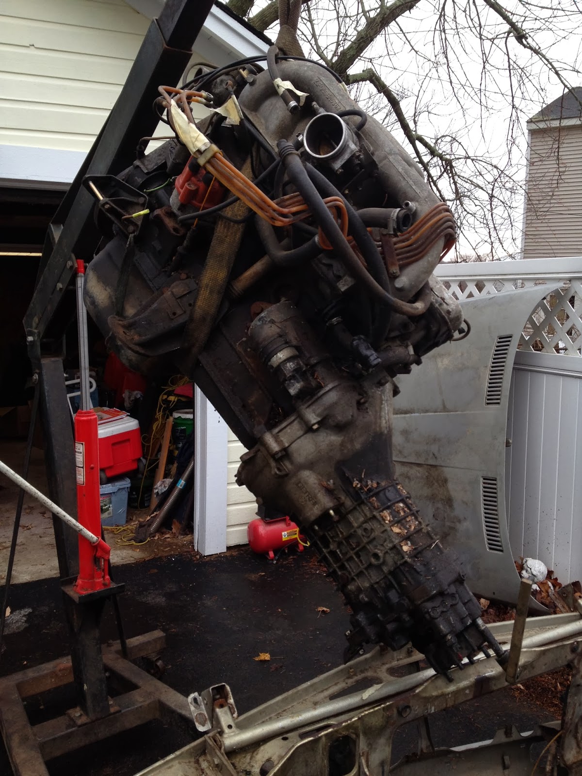 Baurspotting: Mission Accomplished: Pulled the M20 Project Engine Today!