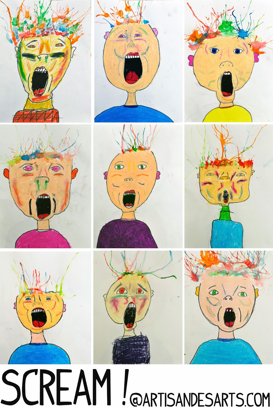 artisan des arts: Scream! - grade 3/4