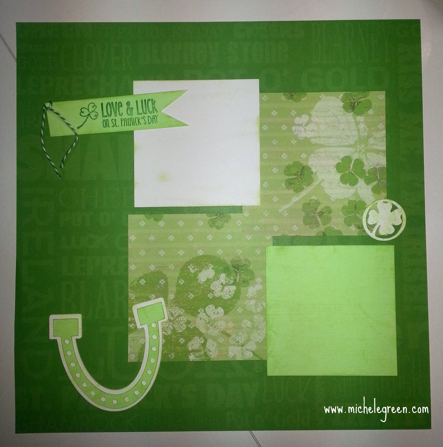 Cricut FANatics crafting is our passion: St. Patrick's Day parade layout