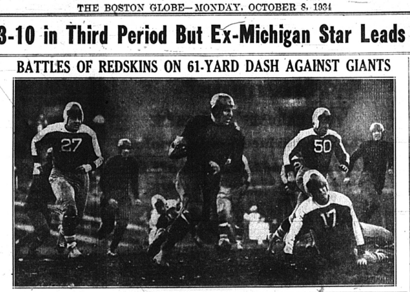 Bill's Update Blog: 1934 Boston Redskins