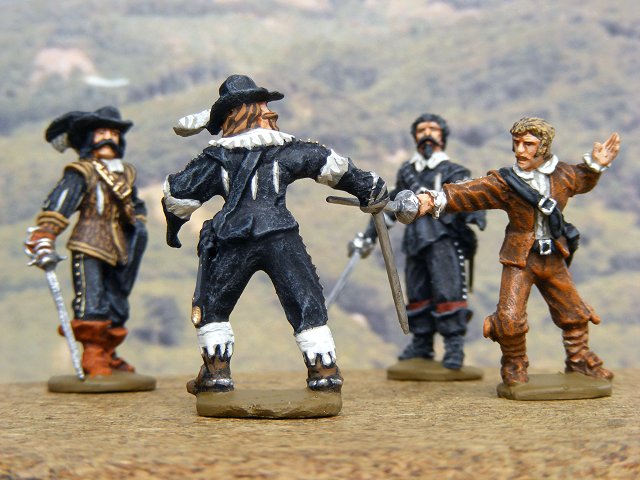 Miniature Soldiers: The Three Musketeers and d'Artagnan (characters ...