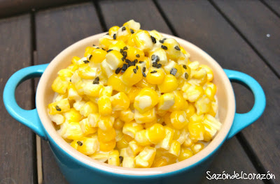 Sazón del corazón: Elotes a la crema con queso azul