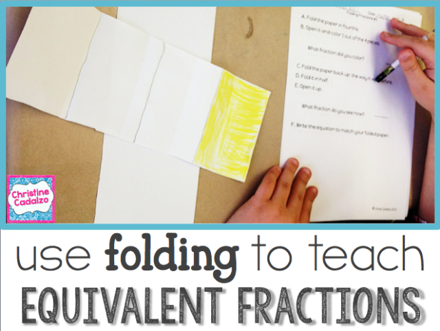 Teach Think Elementary: Using Folding to Teach Fractions