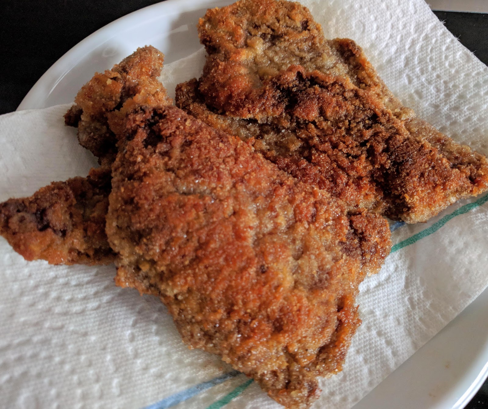 - Panierte Rinderleber