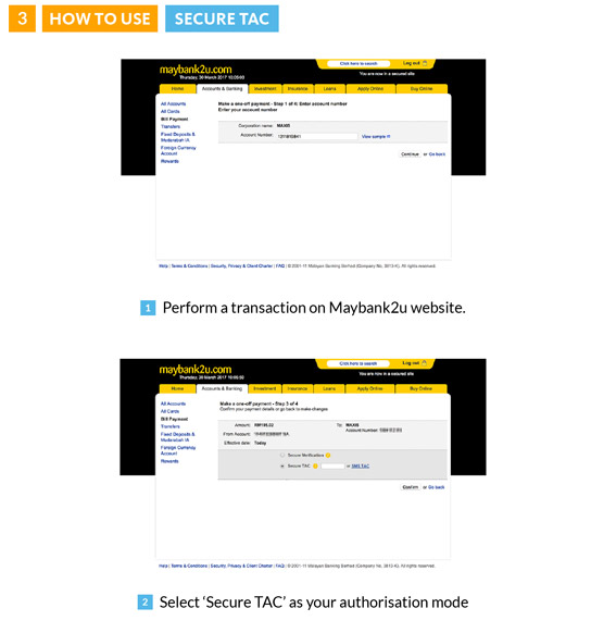 Maybank 推出 Secure Verification 和 Secure TAC