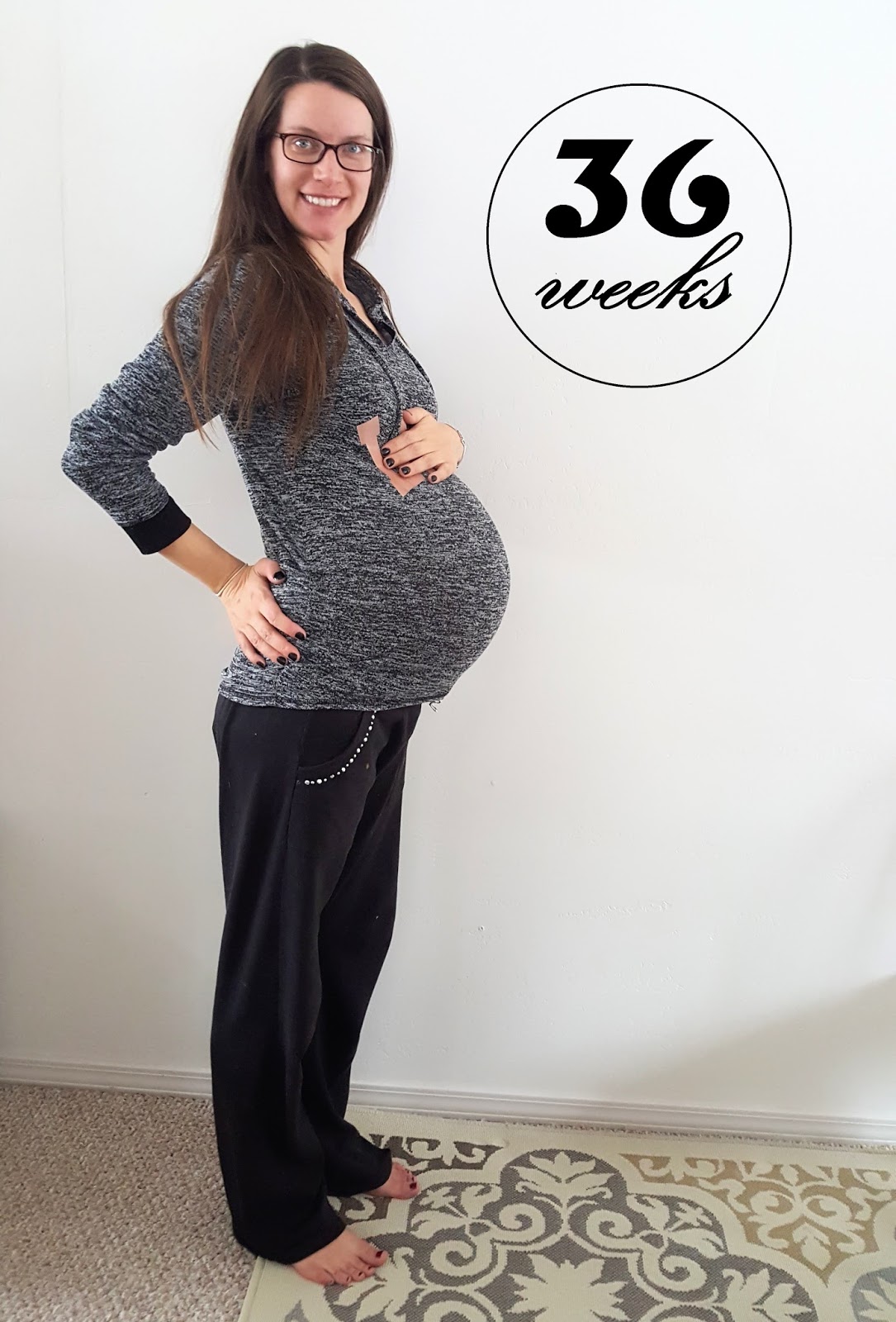 43 Weeks Pregnant Belly