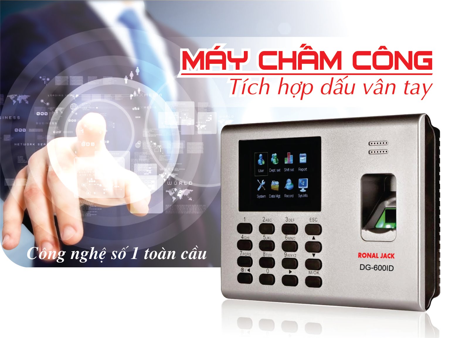Máy chấm công chính hãng giá rẻ tại Hà Nội: Máy chấm công vân tay chính ...