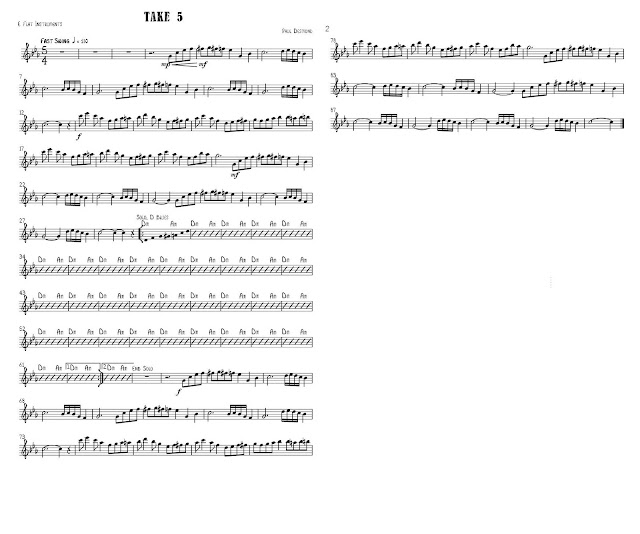 Take five Para saxo - Partituras y pistas para saxo | Sheet music and ...