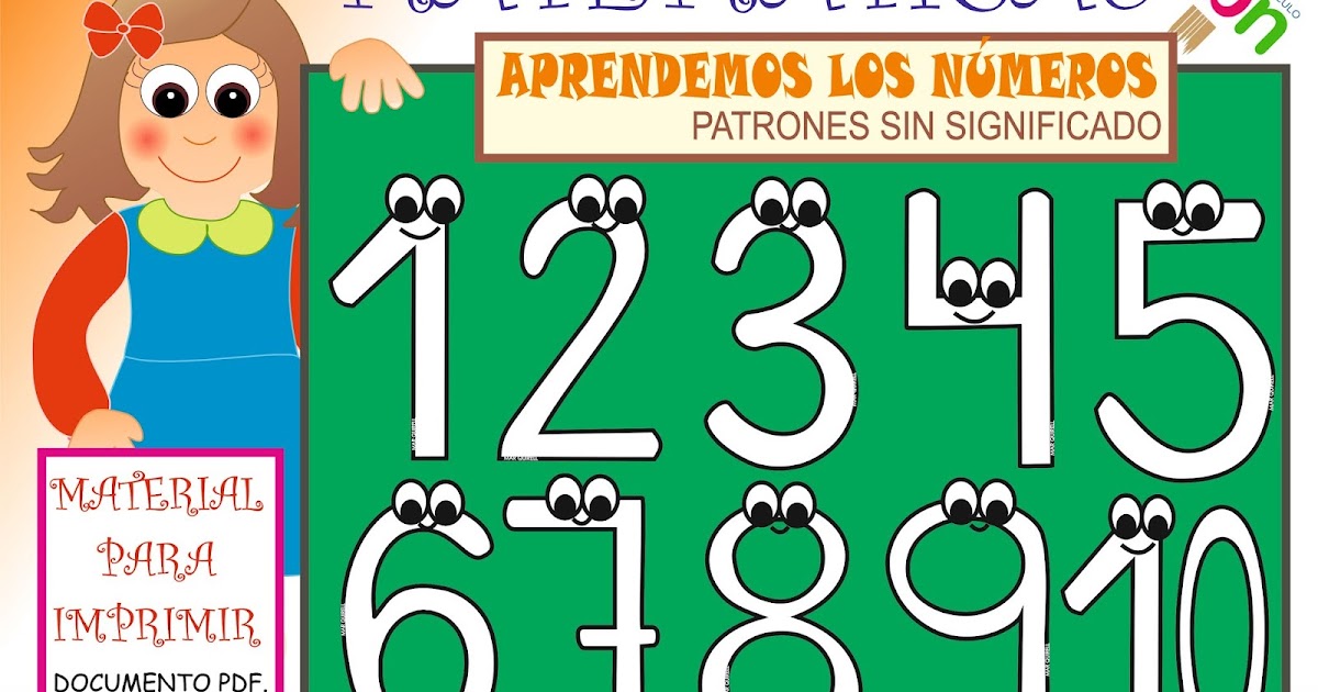 MATEMÁTICAS ABN. LOS PATRONES FÍSICOS. TARJETAS DE NÚMEROS XL PARA ...