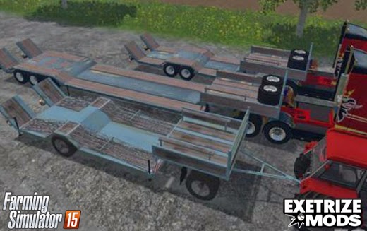 FS15 - Low Loader Transporter Trailers - EXT Mods