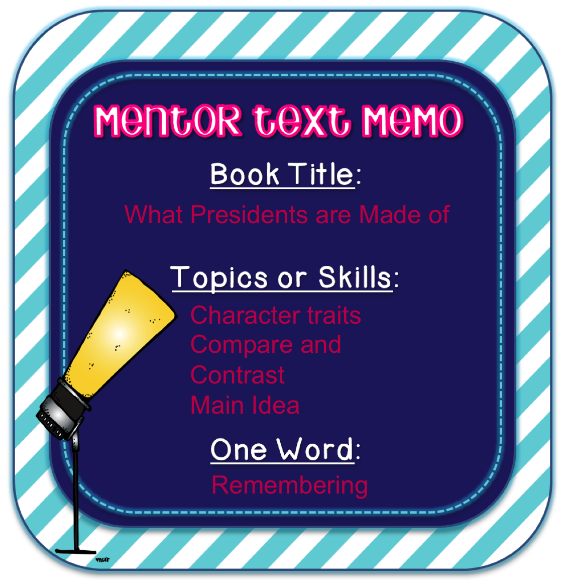 Fabulous 5th Grade Fun: What Presidents are Made Of! Great Mentor Text