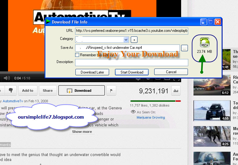 Our Life: Easy YouTube Video Downloader