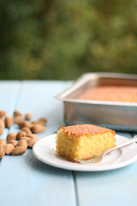 Halvas Rinas - semolina and almond cake flavored with Grand Marnier ...