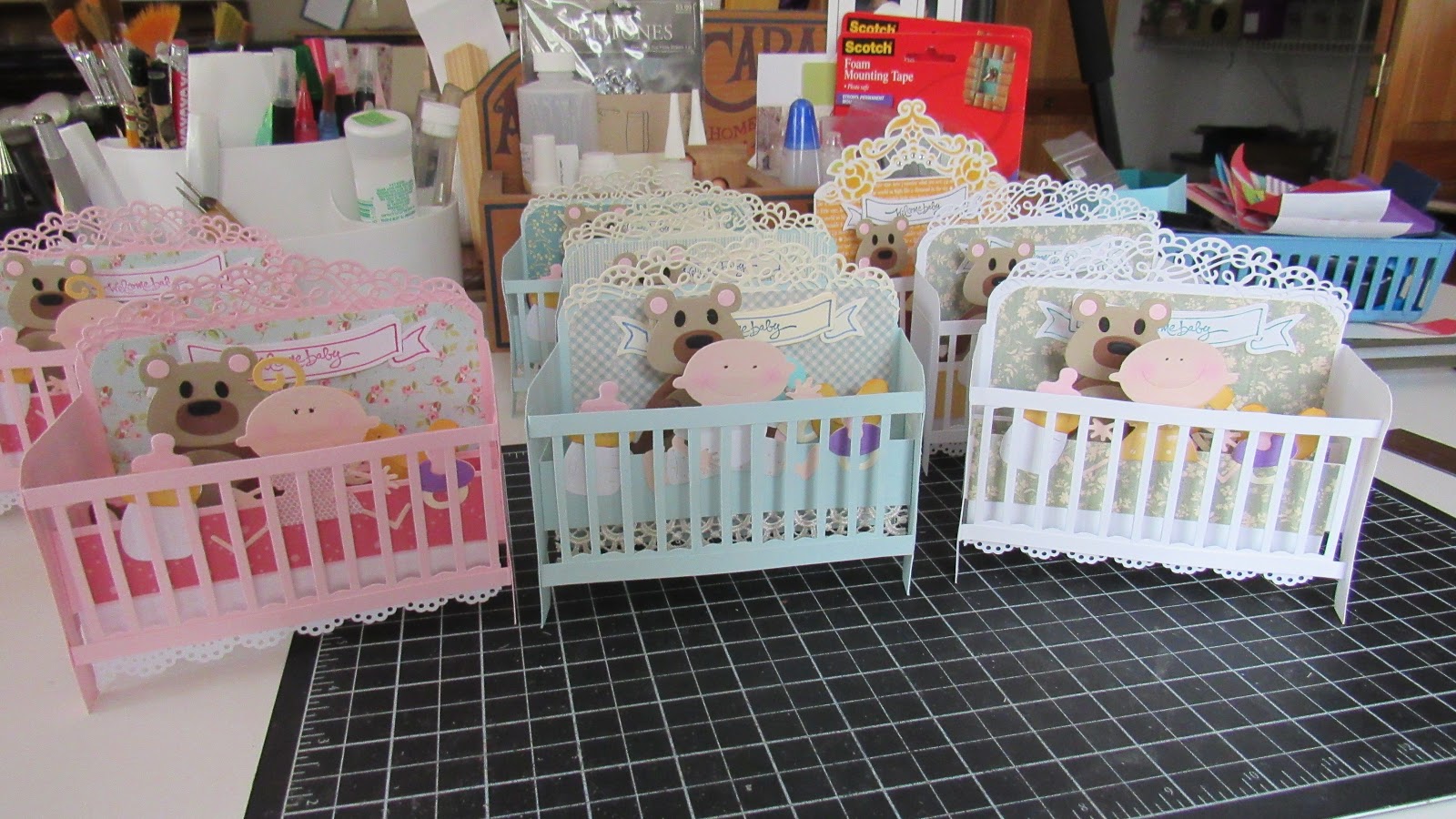 Calla Lily Studio Blog: Baby Crib Cards