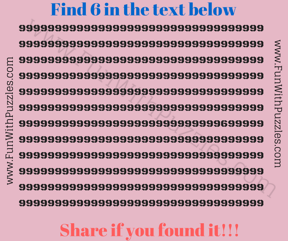 Hidden Number Picture Brain Teaser for Kids with Answer