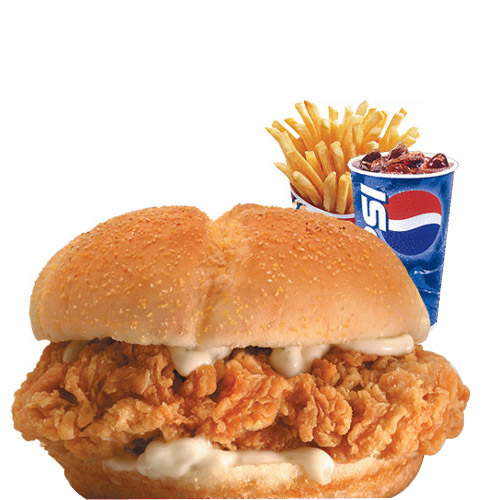 Fast Food In Pakistan: Fish Zinger, Fries and Drink Meal for One
