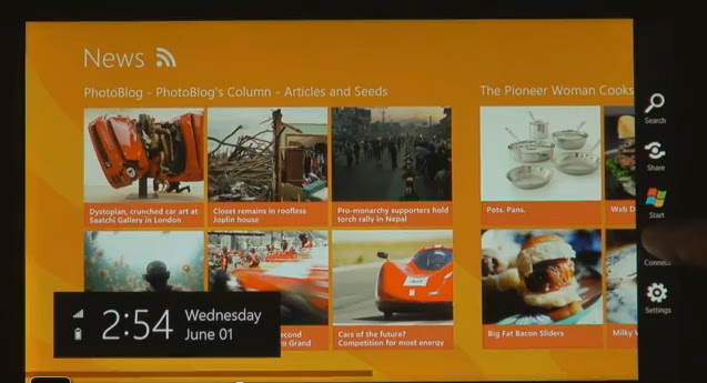 Preview Microsoft's Operating System (Window 8) User Interface(UI)