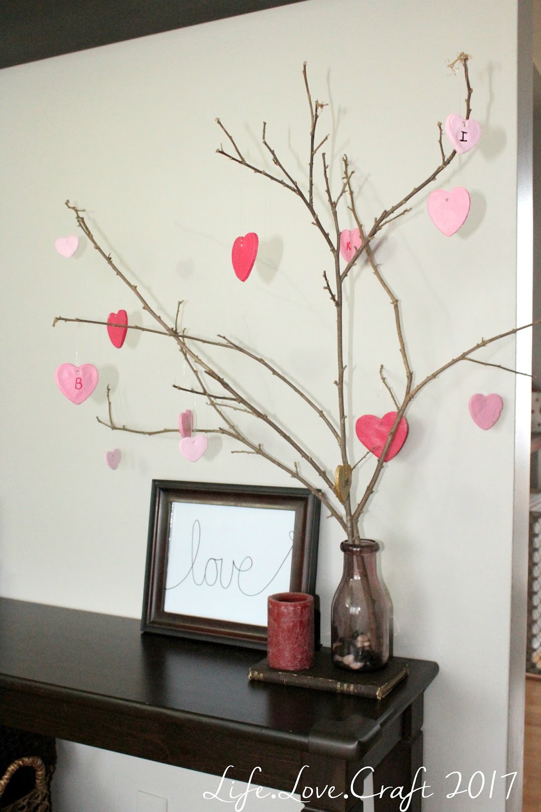 Life.Love.Craft: Creating a Family Love Tree for Valentine's Day