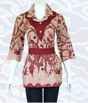 15 Model Baju Batik Formal Wanita Modern Terbaru 2019 | Model Baju ...