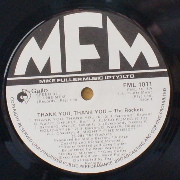 Afro-Synth: THE ROCKETS - Thank You Thank You (1986)