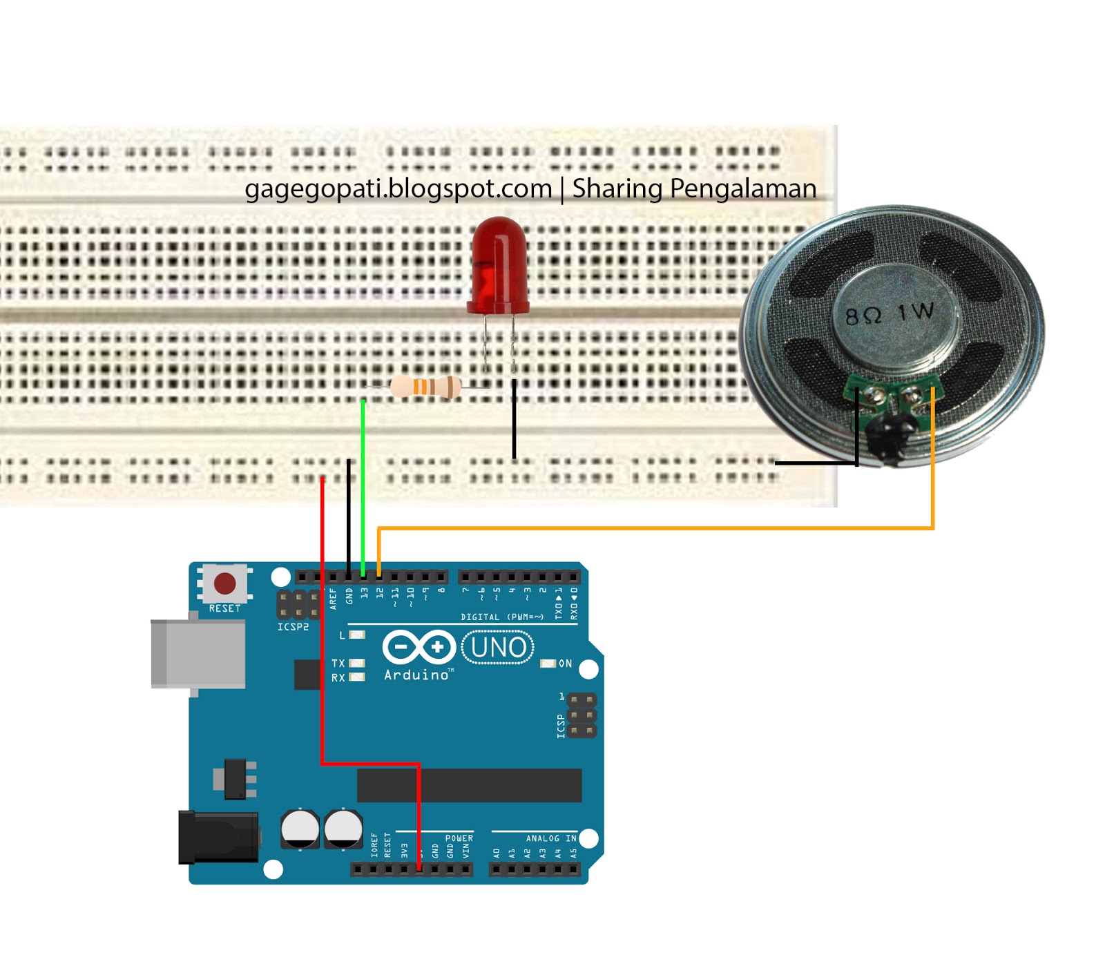 Cara mudah Membuat Alarm Sederhana Menggunakan Arduino Uno R3