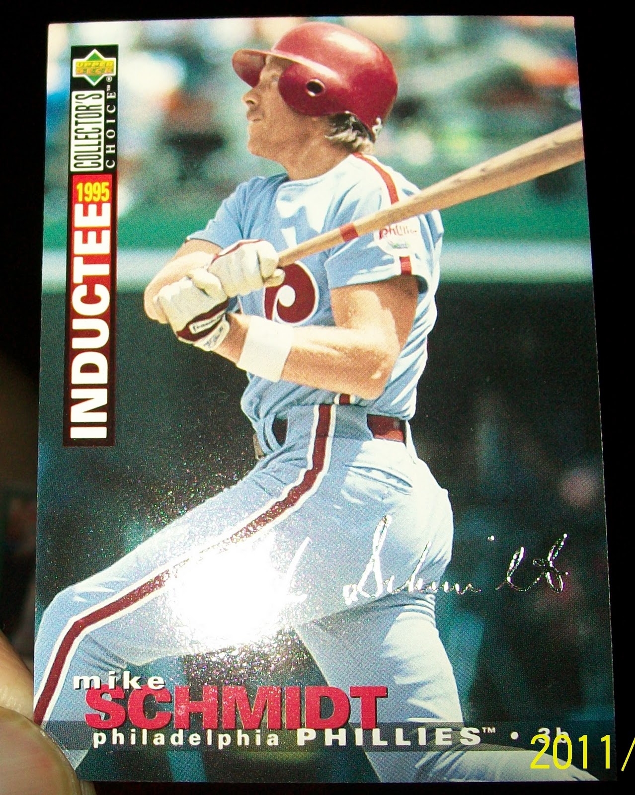 Chewing liquorice: Career stats cards. Mike Schmidt.
