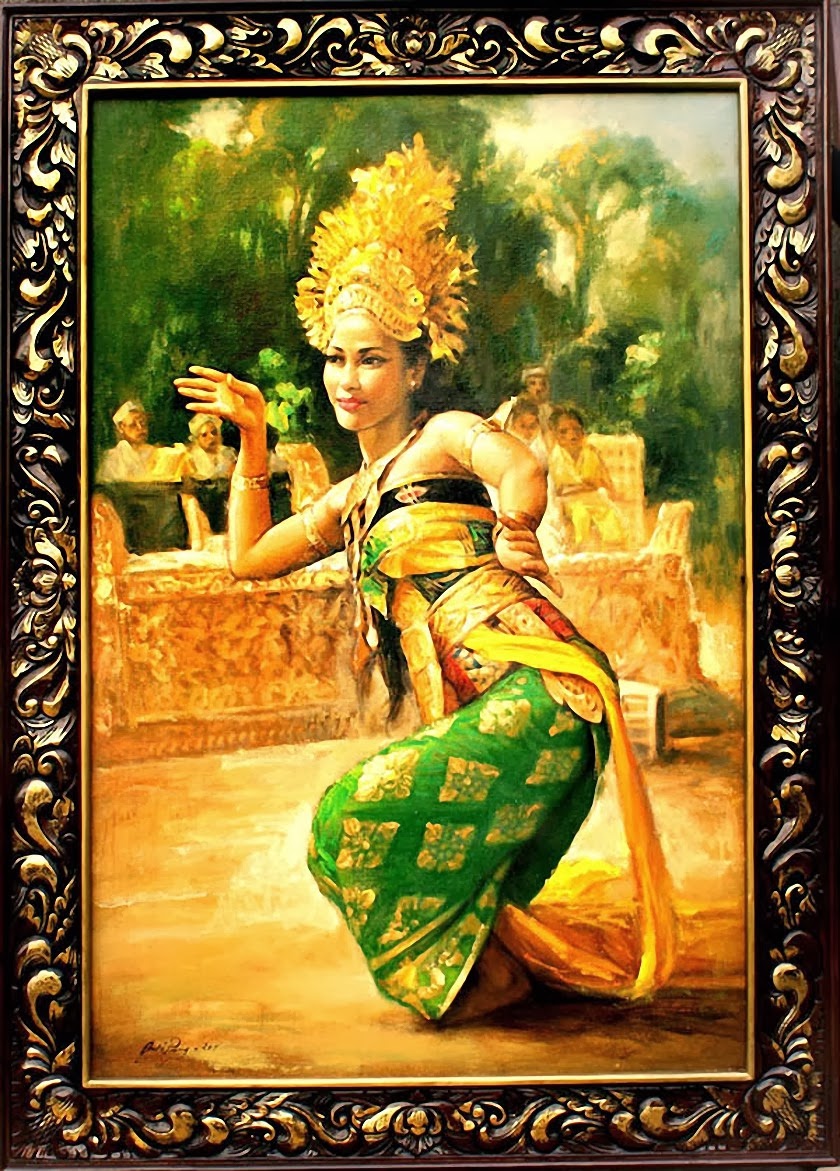 28 Karya Lukisan Tarian Bali yang Artistik