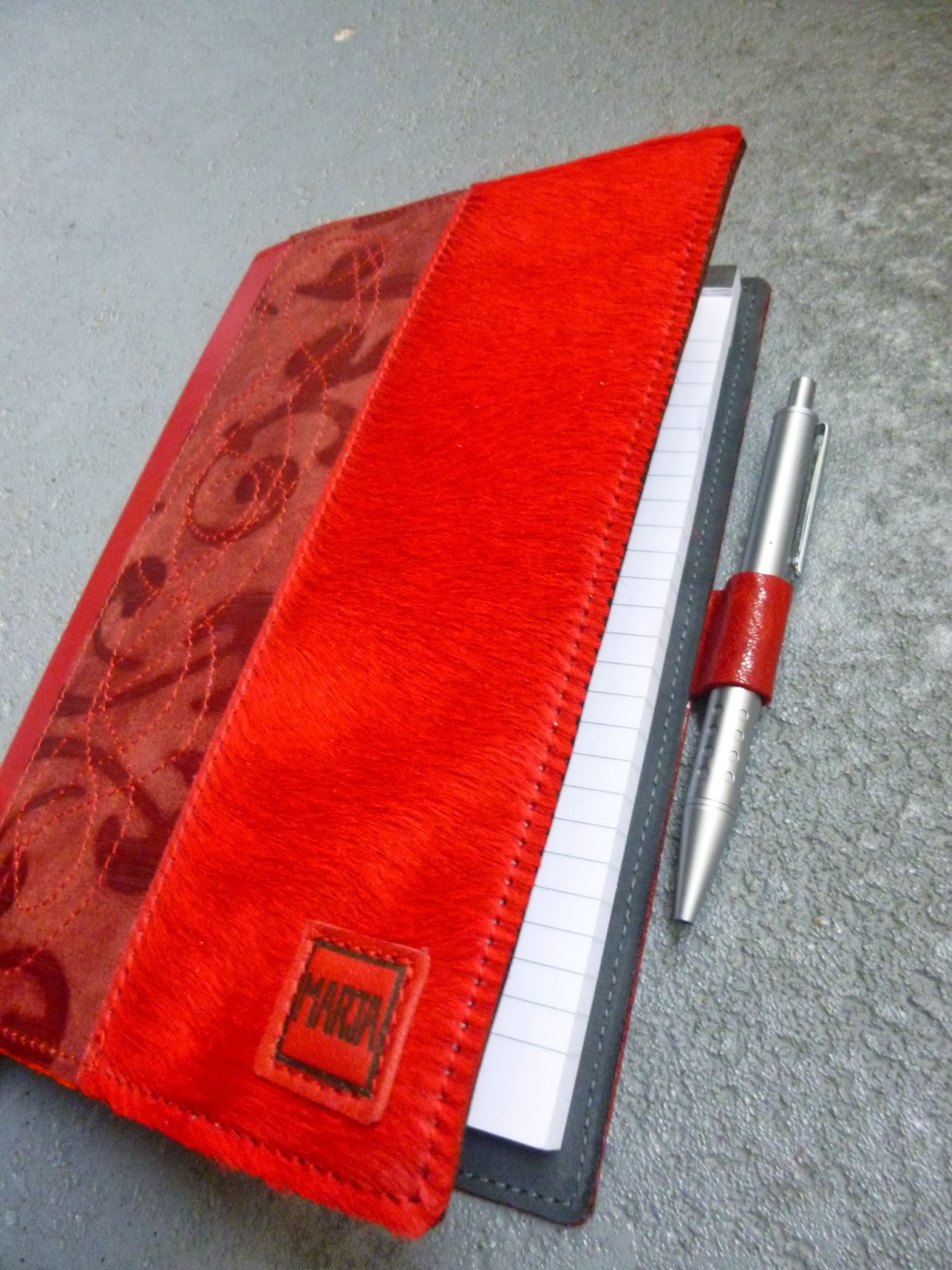 Marja's Leer Atelier: Het rode boekje.