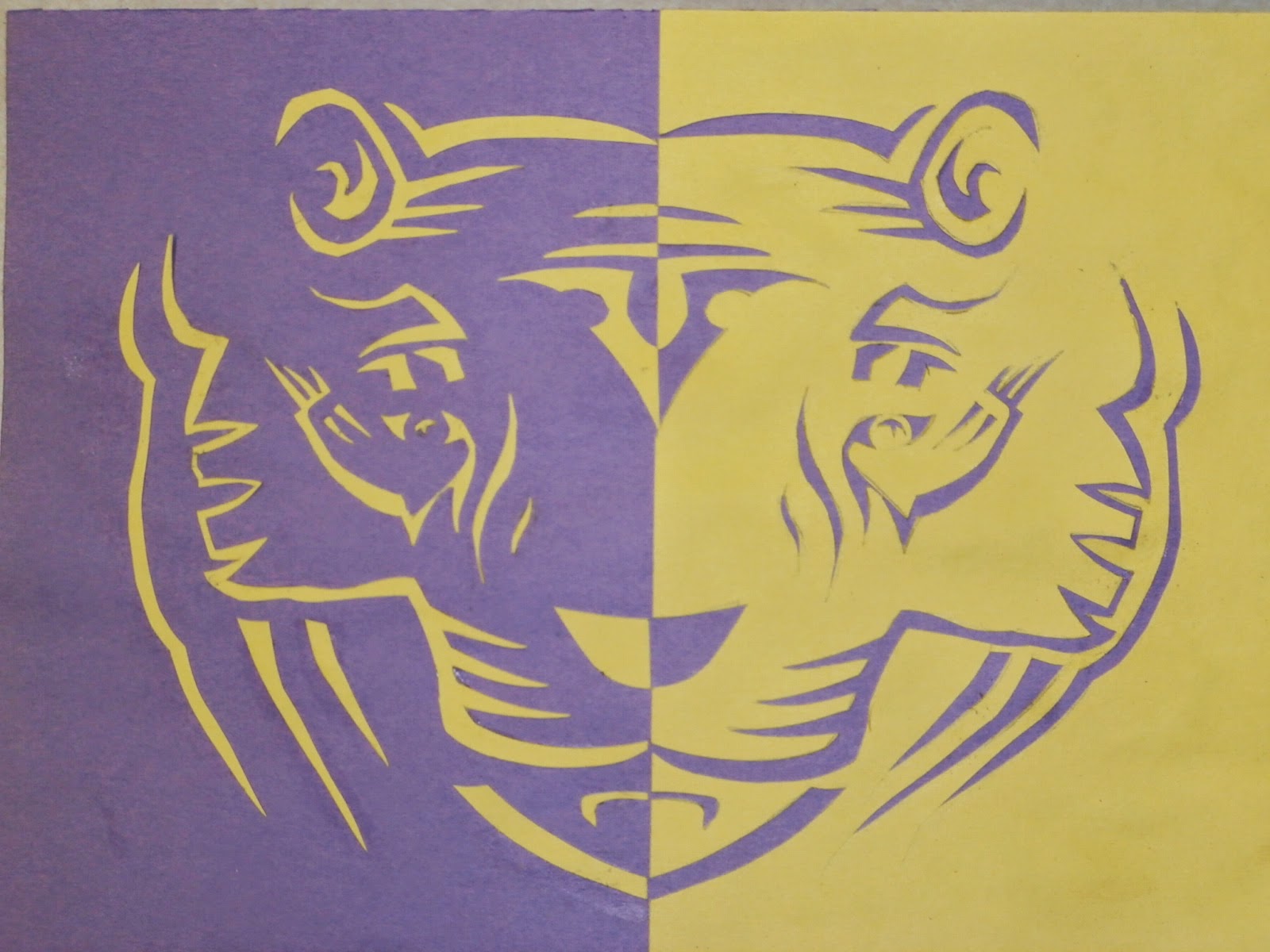 Mr. MintArt: Positive and Negative Space Papercut Lesson