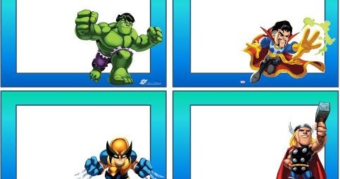 Marvel Superhero Squad Chibi: Free Printable Labels. - Oh My Fiesta ...
