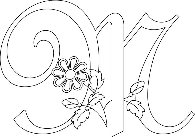 Shawkl Designs: French Script Saturday-M