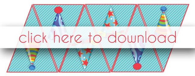 Printable Mini Birthday Banner | i should be mopping the floor