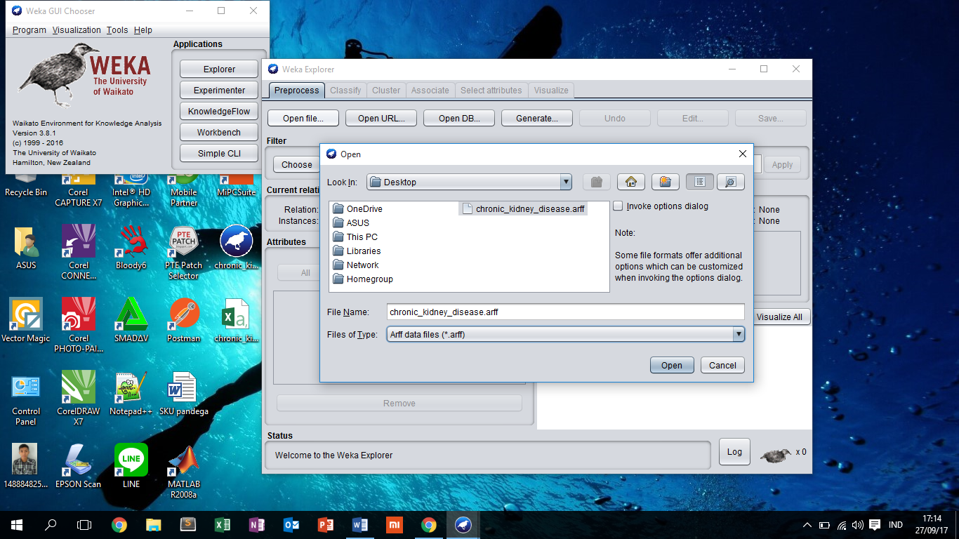Data mining menggunakan WEKA