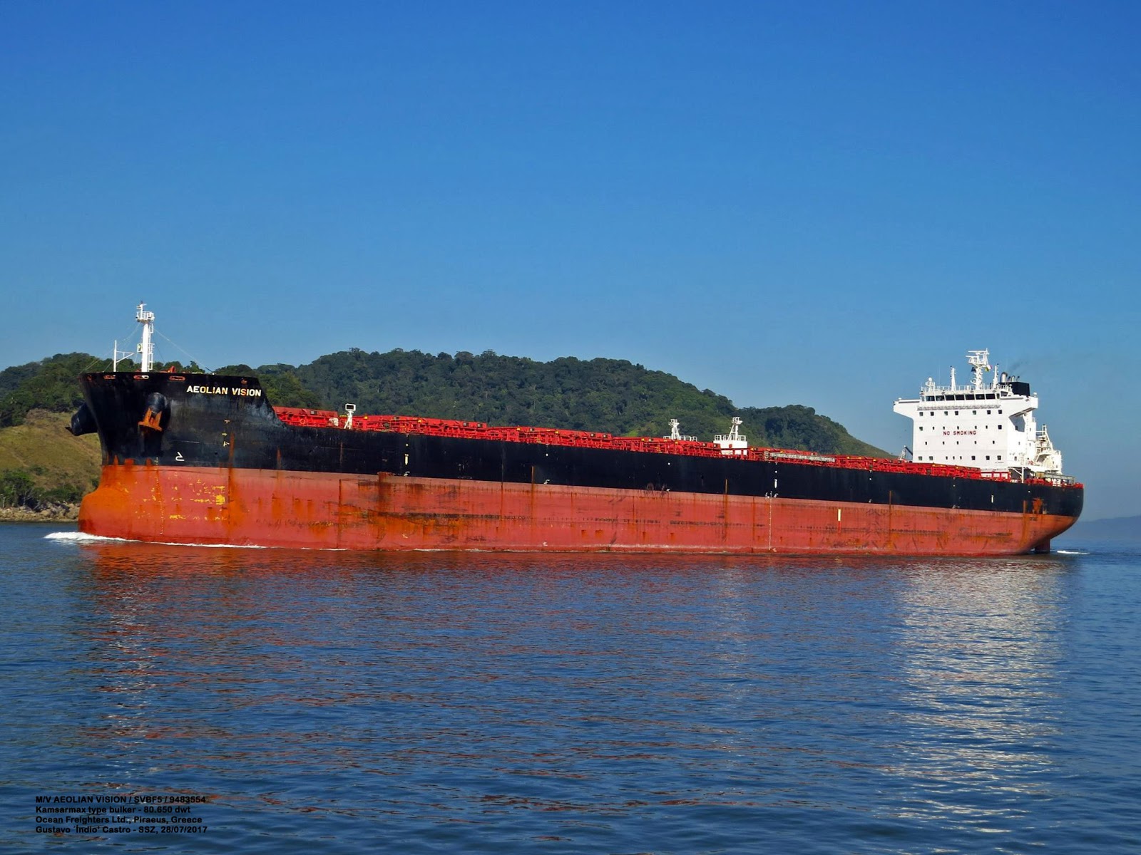 Santos Shiplovers: M/V Aeolian Vision / SVBF5, Imnbound TGG Terminal ...