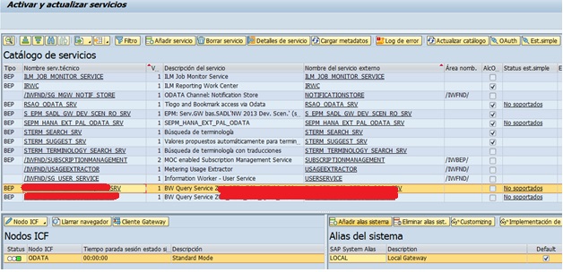 SAP ABAP Central: ODATA services from Queries BEX