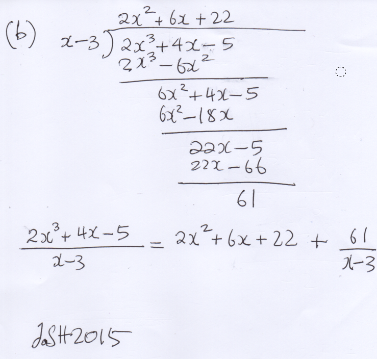 Secondary Math Blogaroony: Polynomial Division (synthetic division) Use ...