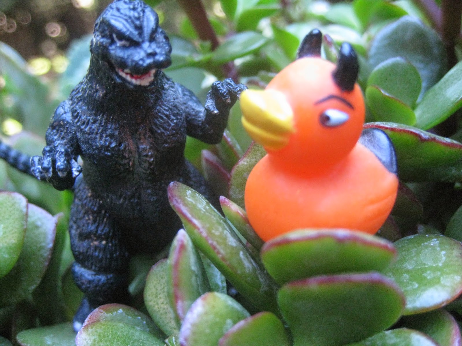 Godzilla Photo (Nearly) Every Day: Godzilla vs. Devil Duck