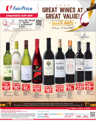 NTUC FairPrice Wine Promotion 31 August - 13 September 2017 ...